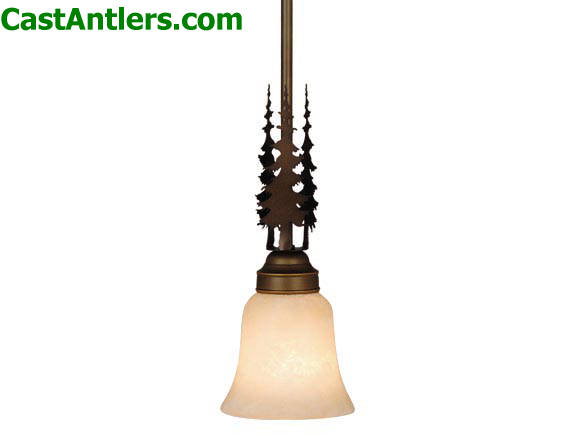 Rustic Pendants | Mini Pendant (Pine Trees) | Rustic/Cabin Lighting and ...