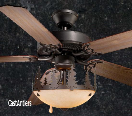 Standard Size Rustic Ceiling Fans | Rustic Ceiling Fan 52 inch w/ Yukon ...