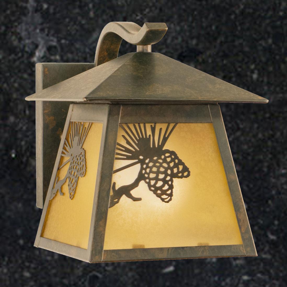 Outdoor Lighting | Outdoor Porch 8in Wall Light Old Rustic Patina ...