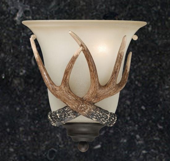 Rustic Sconces | Cast Antler Wall Light | Rustic/Cabin Lighting and ...